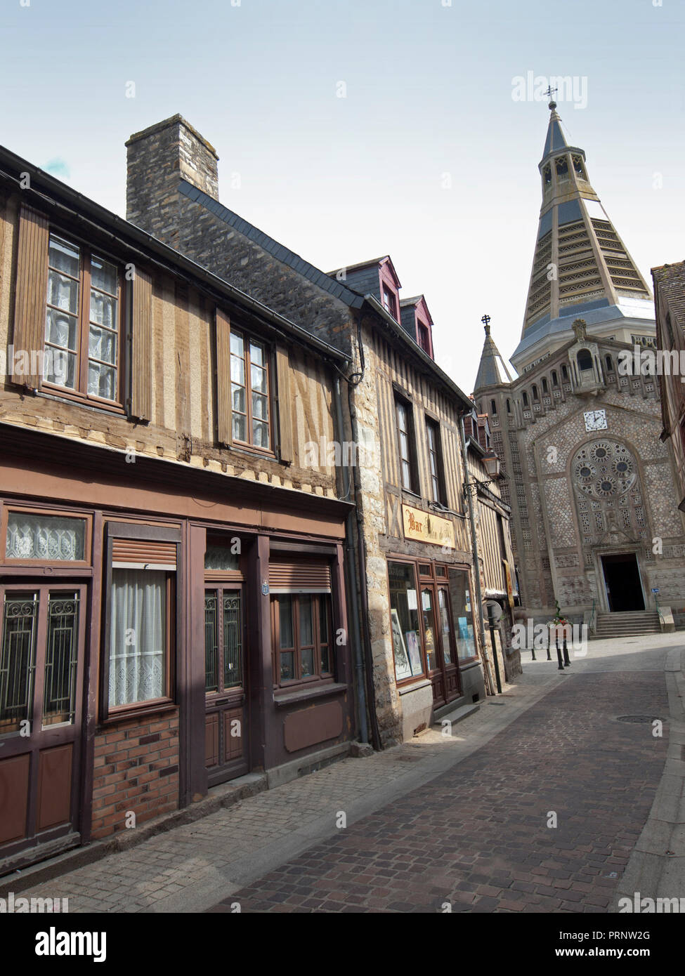 The beautiful, historic town of Domfront in Normandy Stock Photo - Alamy
