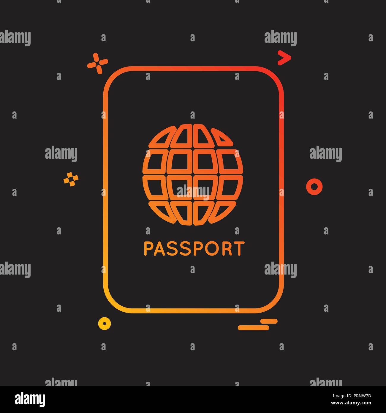 Passport icon design vector Stock Vector Image & Art - Alamy