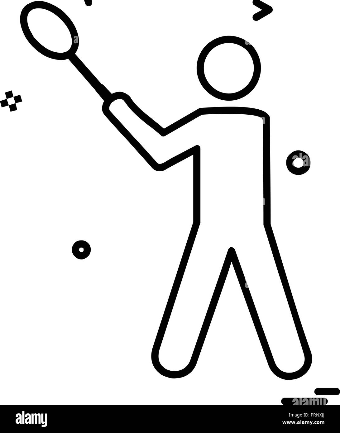 Badminton icon design vector Stock Vector Image & Art - Alamy