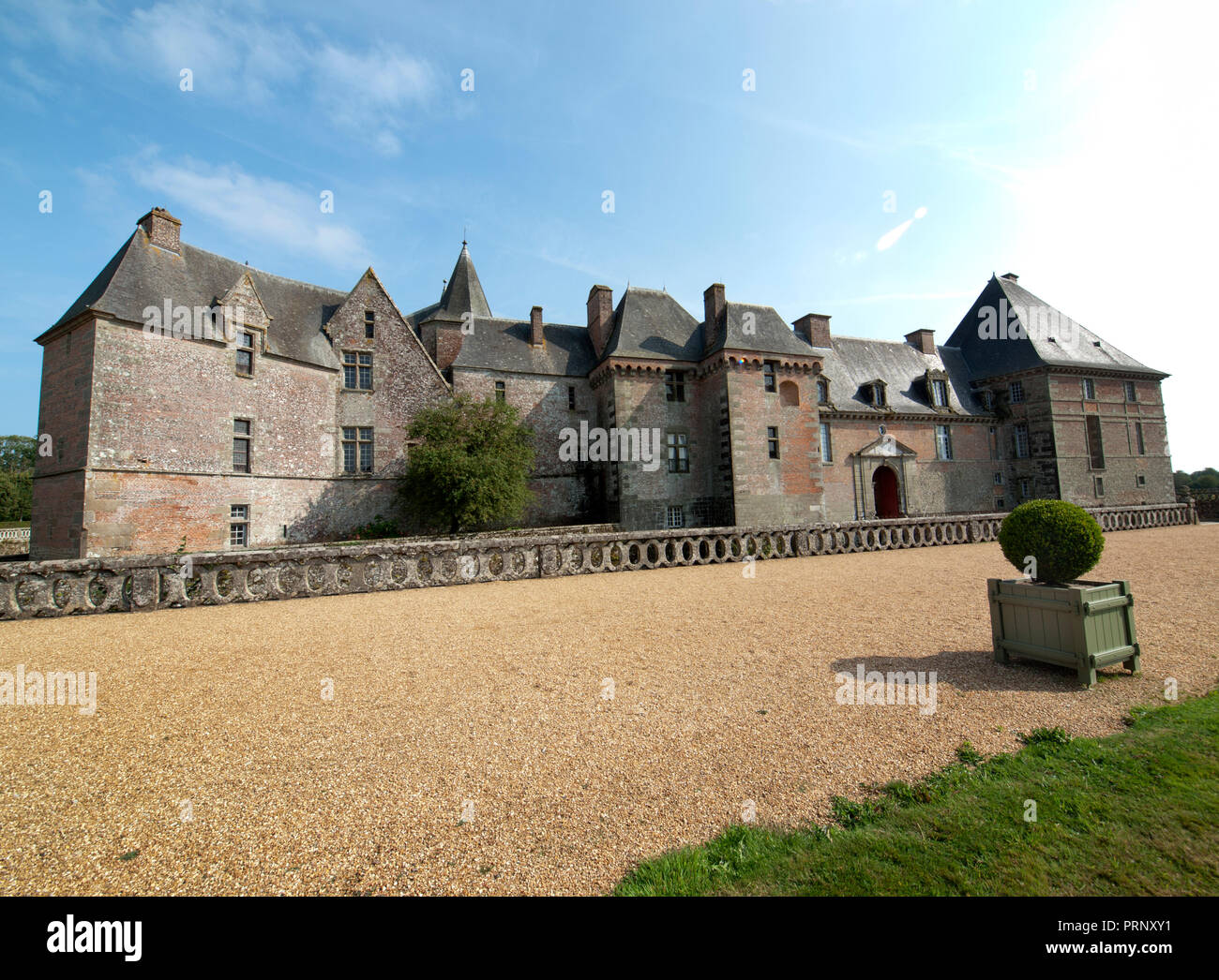 The Chateau de Carrouges in Normandy, France Stock Photo - Alamy