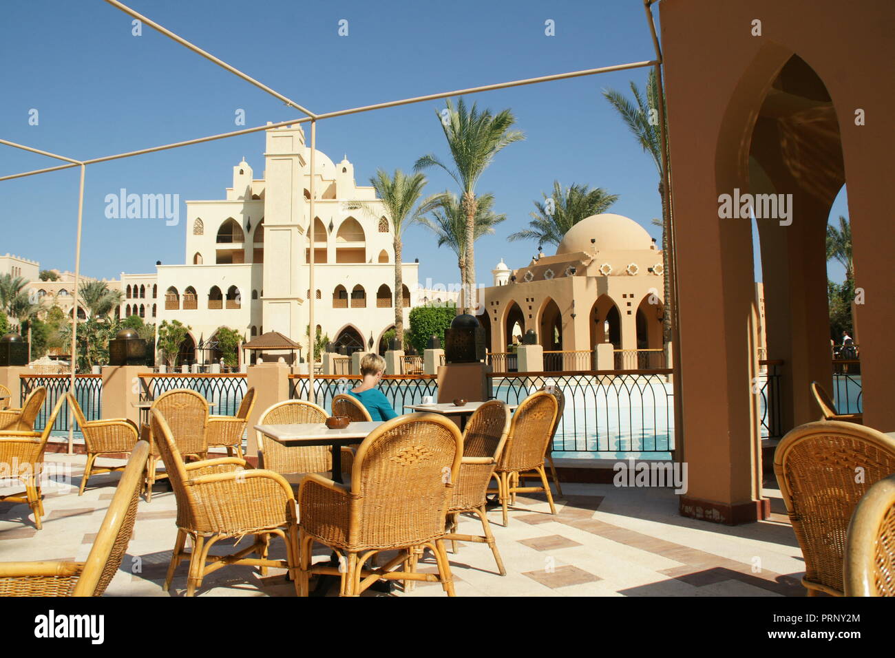 Egypt All inclusive vacation lounge relax Stock Photo - Alamy
