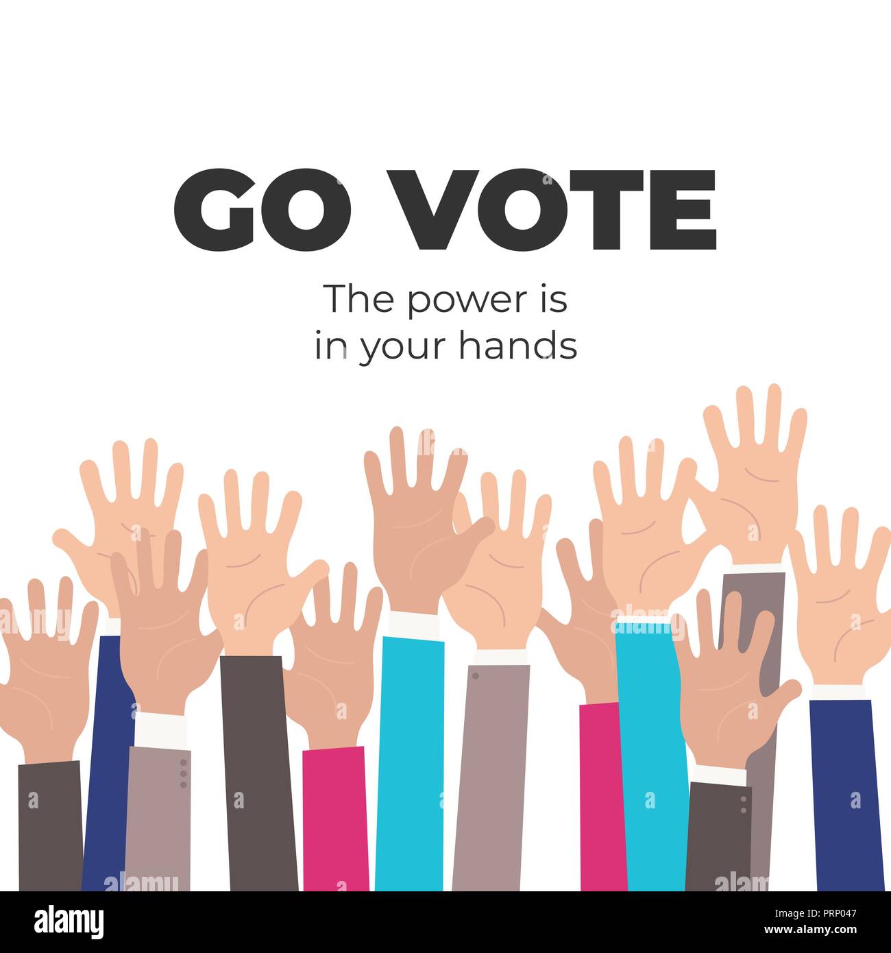 Go vote. Social motivational poster template Stock Vector Image & Art ...