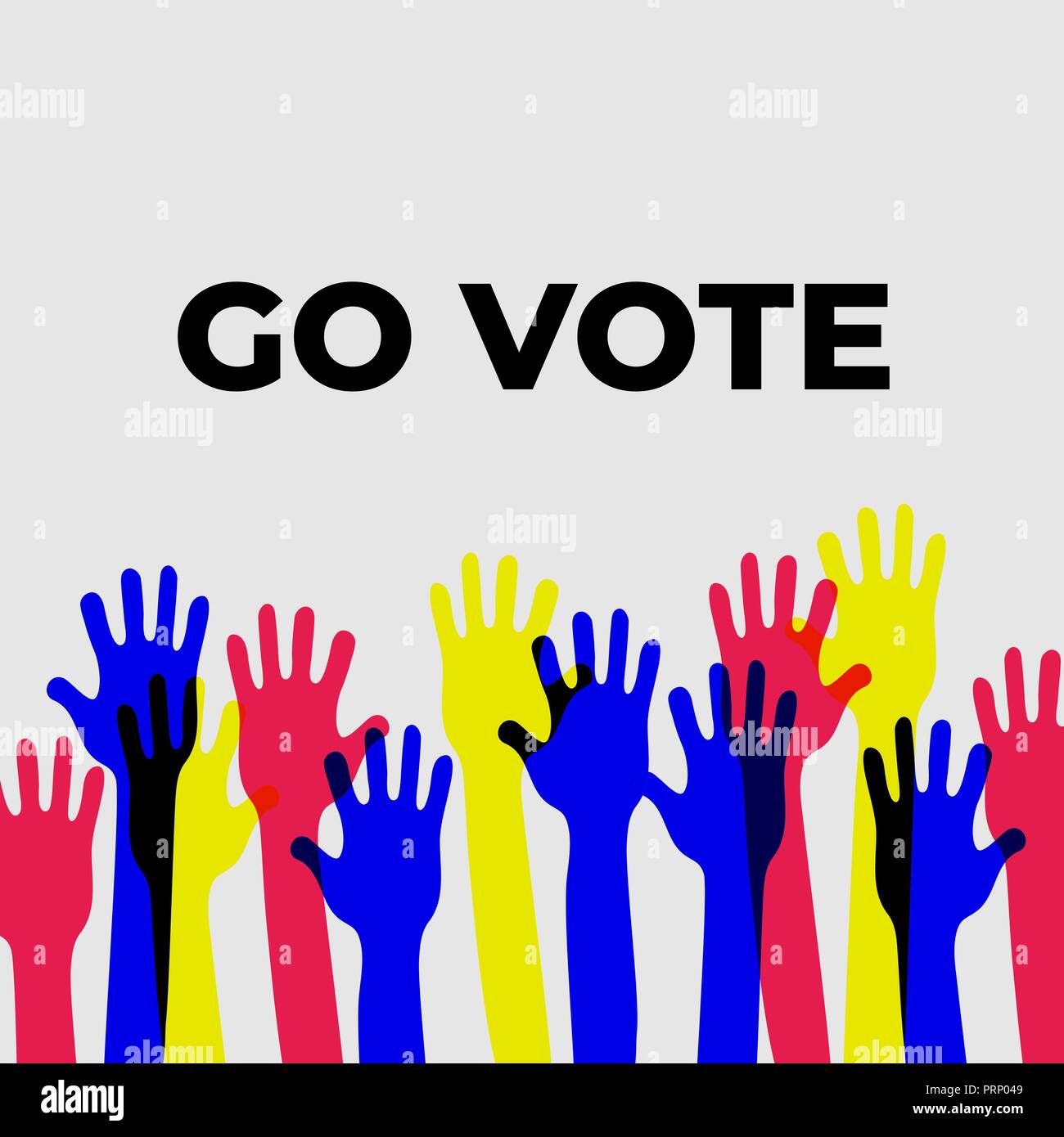 Go vote. Social motivational poster template Stock Vector Image & Art ...