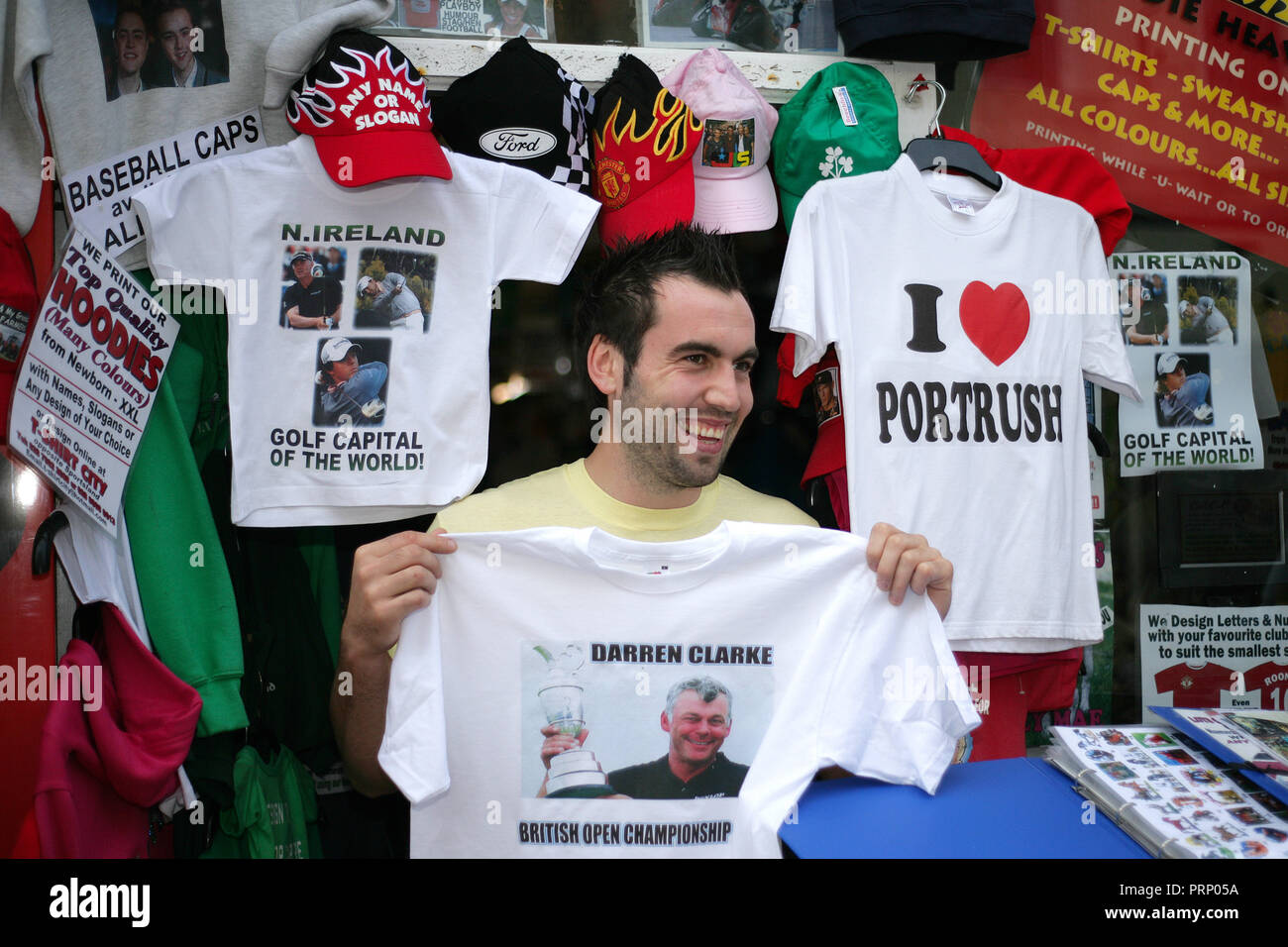 Portrush Businessman Kevin Niblock shows of his latest 'Darren Clarke ...
