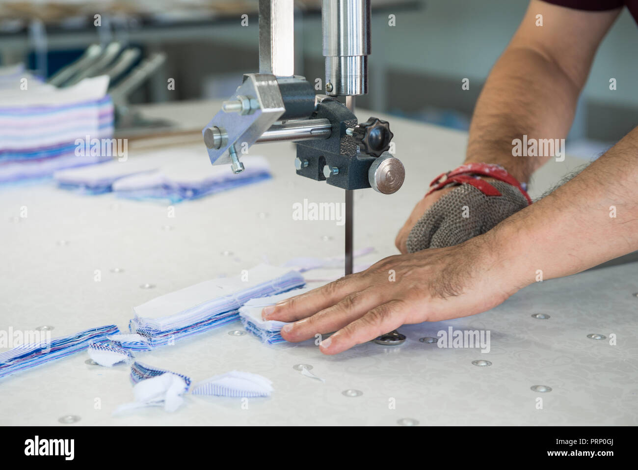 Cutting machine fabric hi-res stock photography and images - Alamy