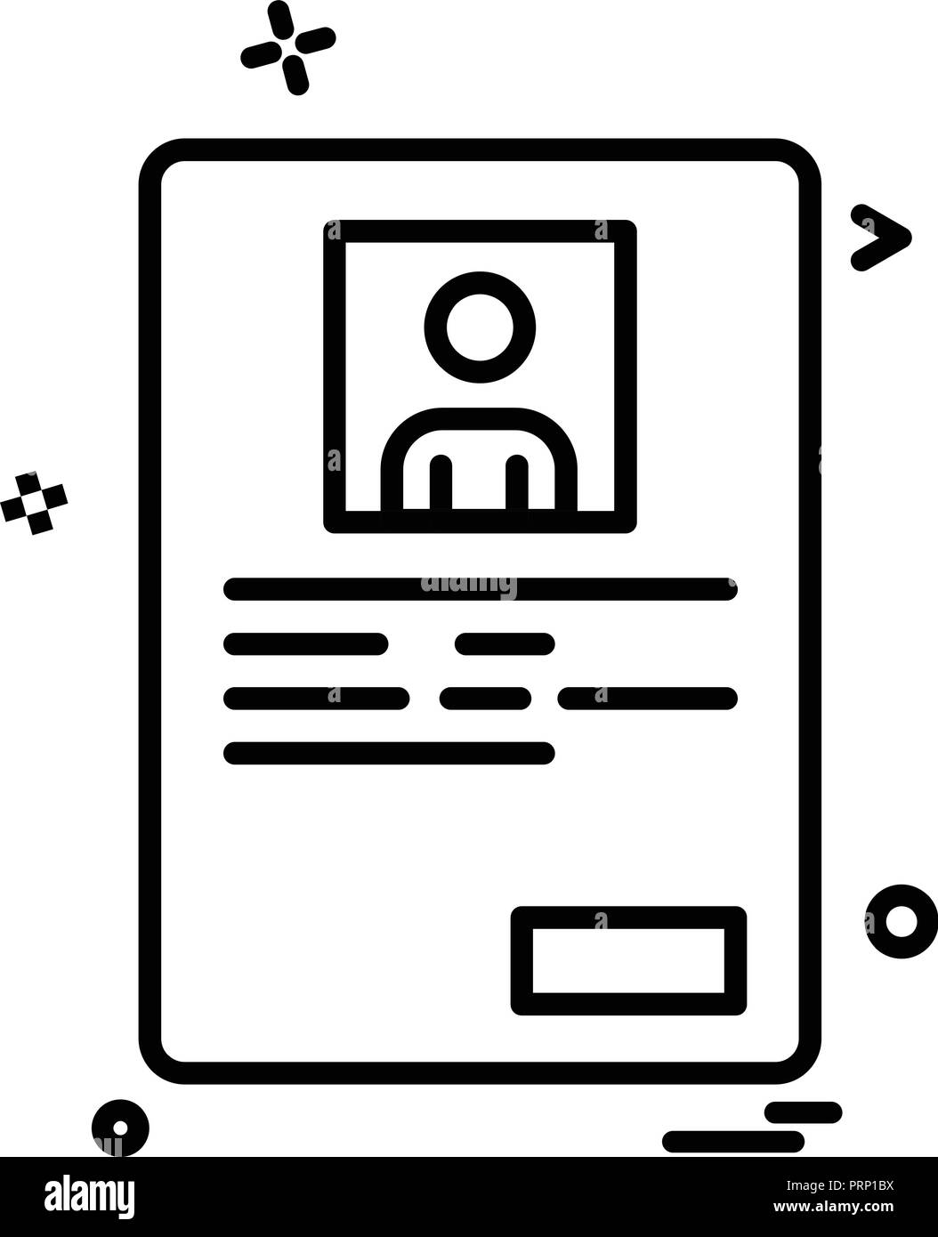 Document icon design vector Stock Vector Image & Art - Alamy