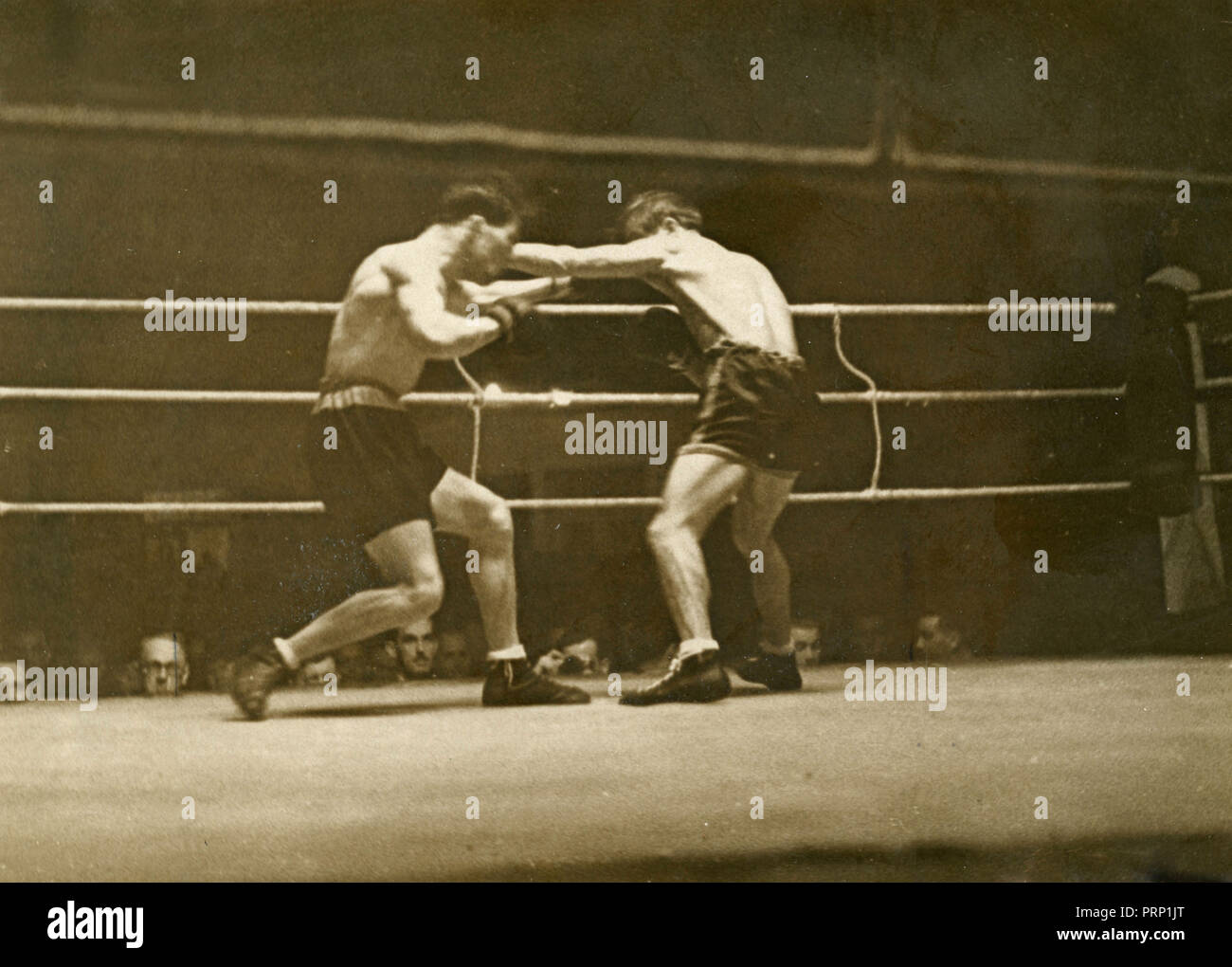 Boxing match between Gustavo Ansini and Hans Schiller, Berlin, Germany ...