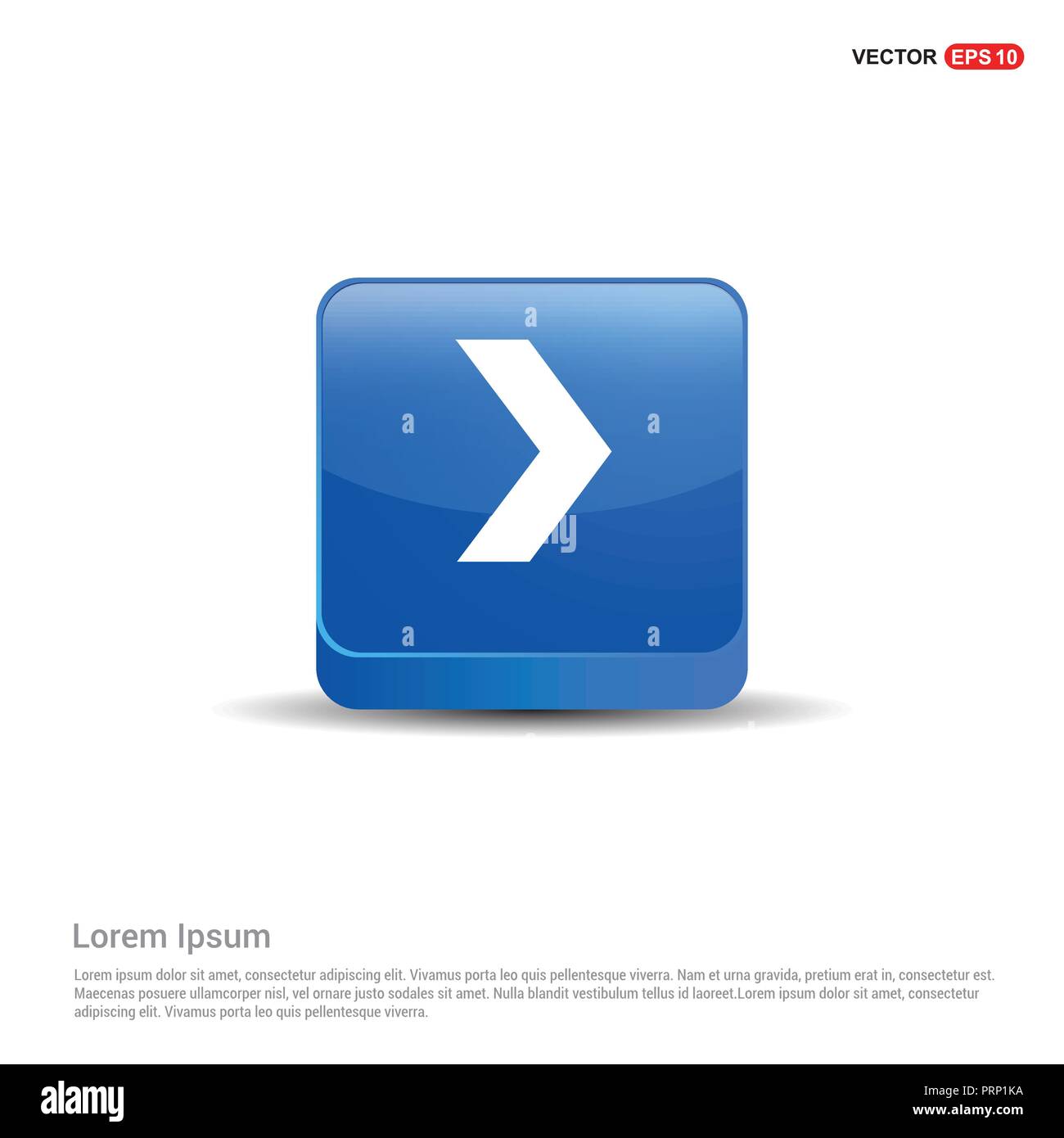 Next Arrow Icon - 3d Blue Button Stock Vector Image & Art - Alamy