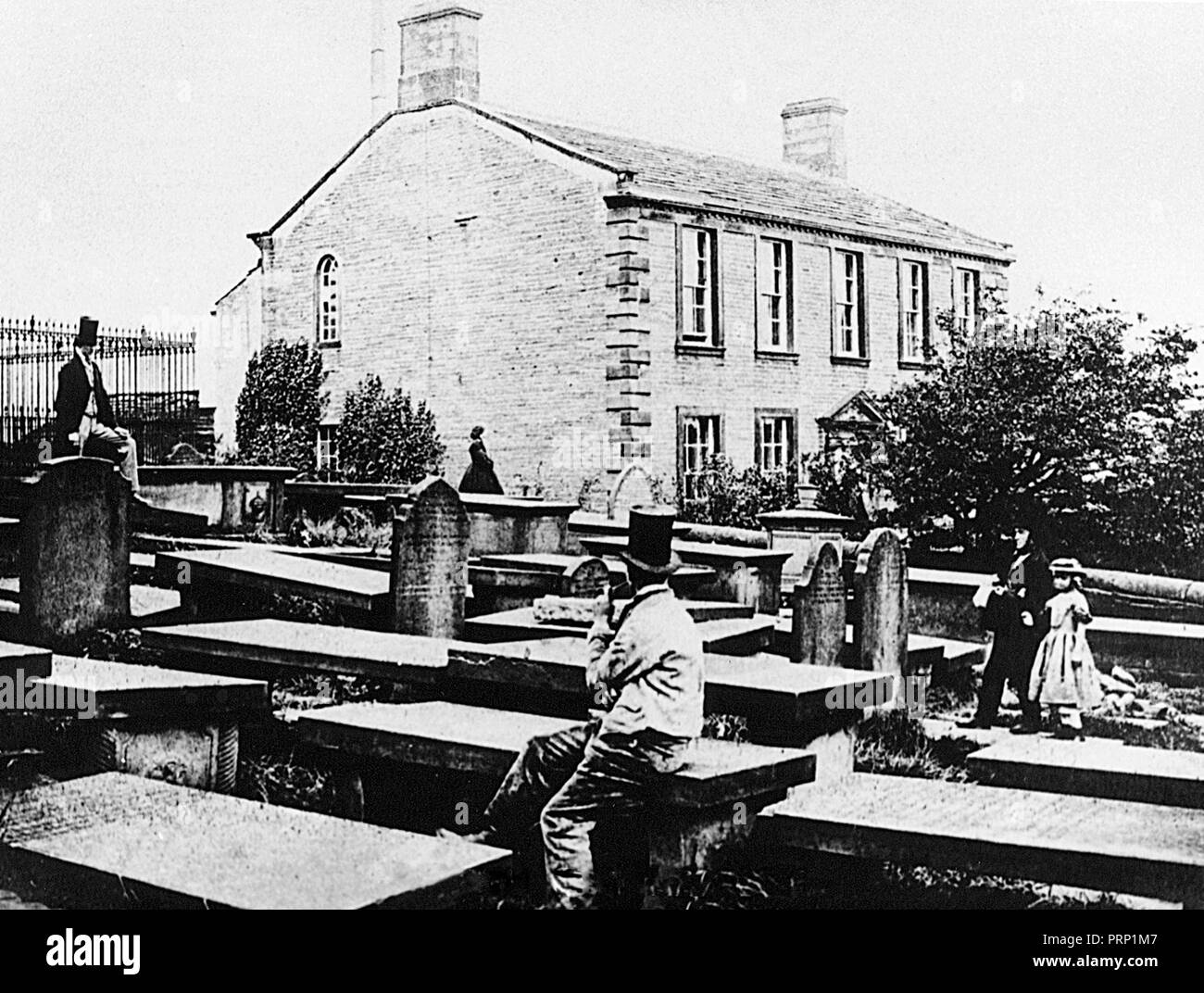 Old Rector Haworth, Victorian period early 1900s Stock Photo - Alamy