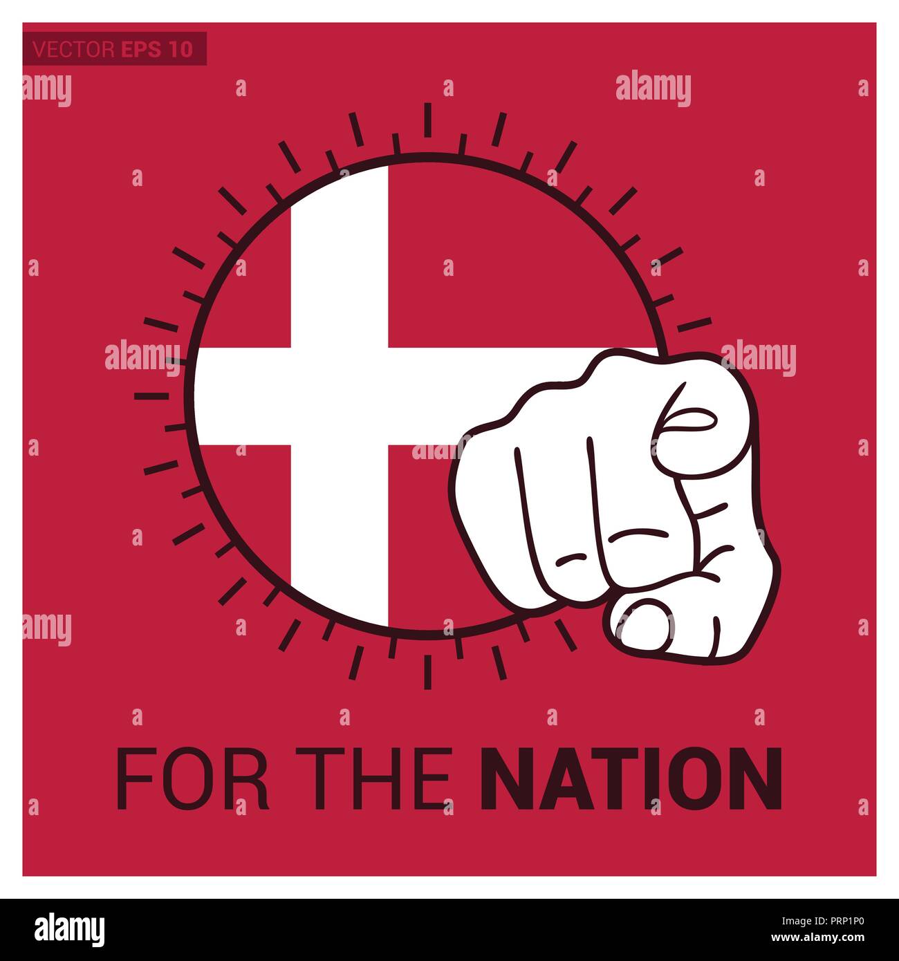 Country flag for nation with creative design vector Stock Vector Image ...