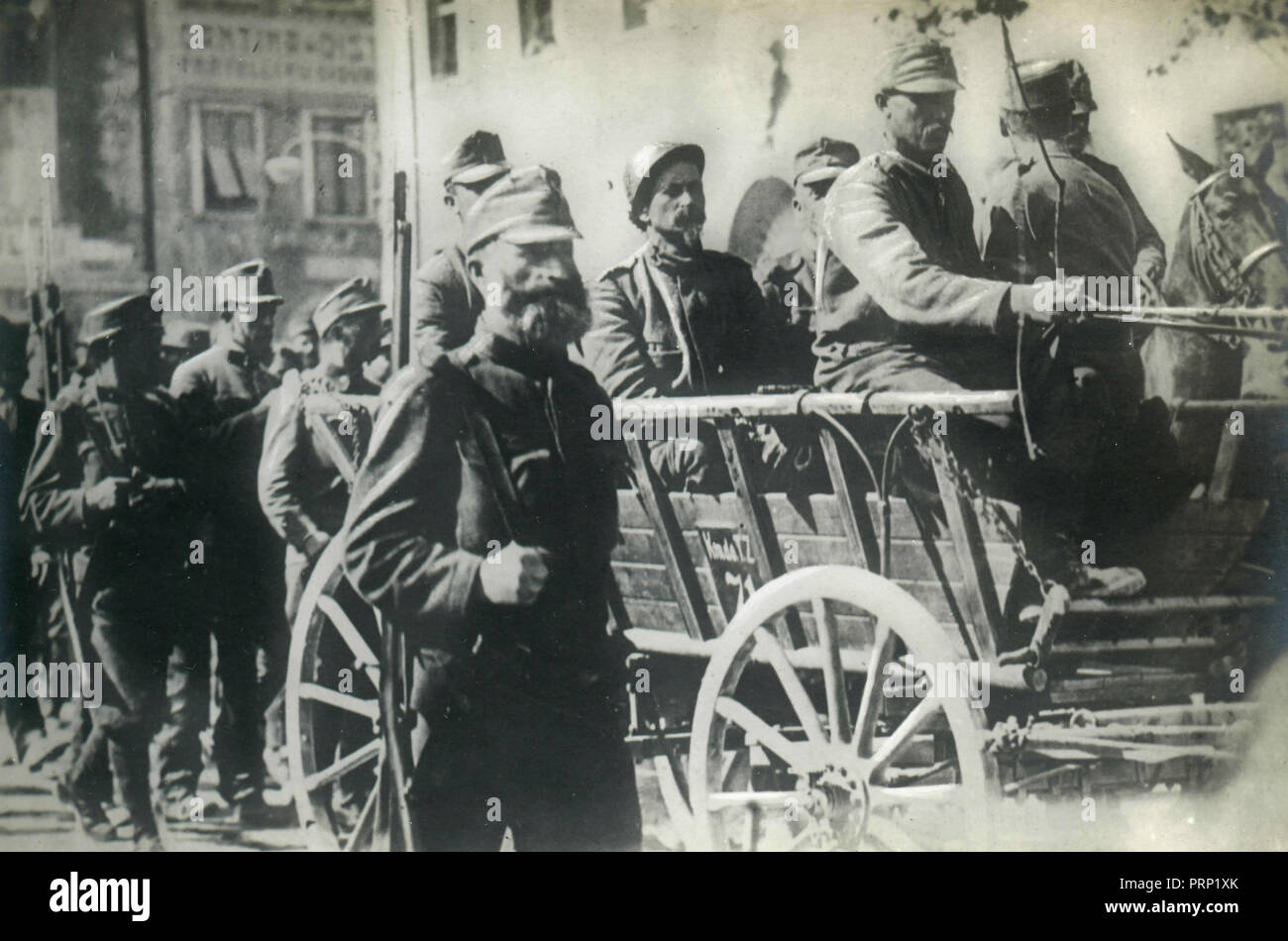 Italian patriot Cesare Battisti taken to Trento, 1916 Stock Photo - Alamy