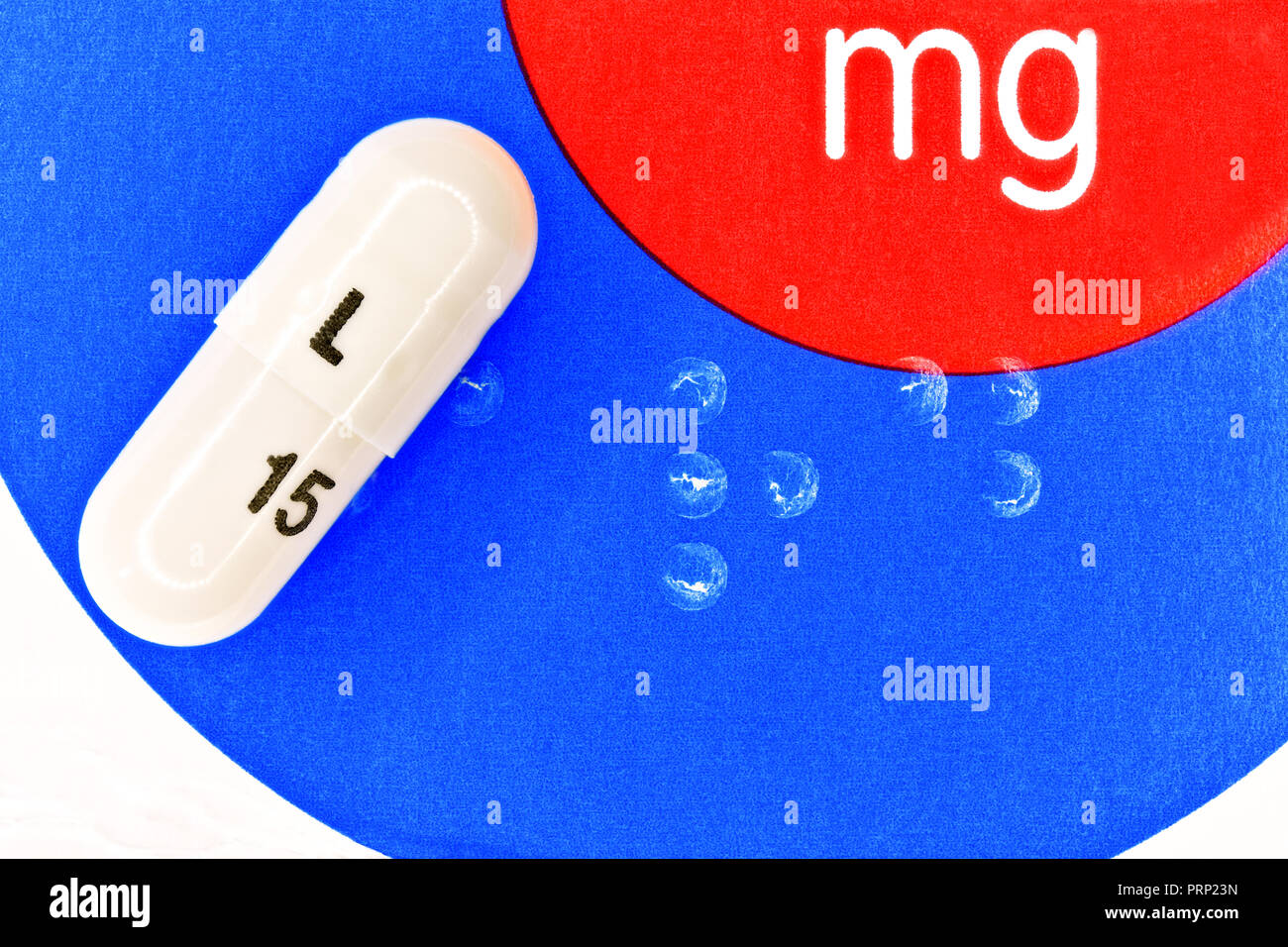 Lansoprazole medication 15mg capsule and box Stock Photo - Alamy