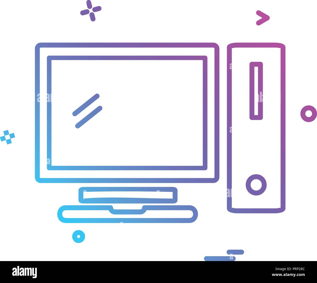 Computer icon design vector Stock Vector Image & Art - Alamy
