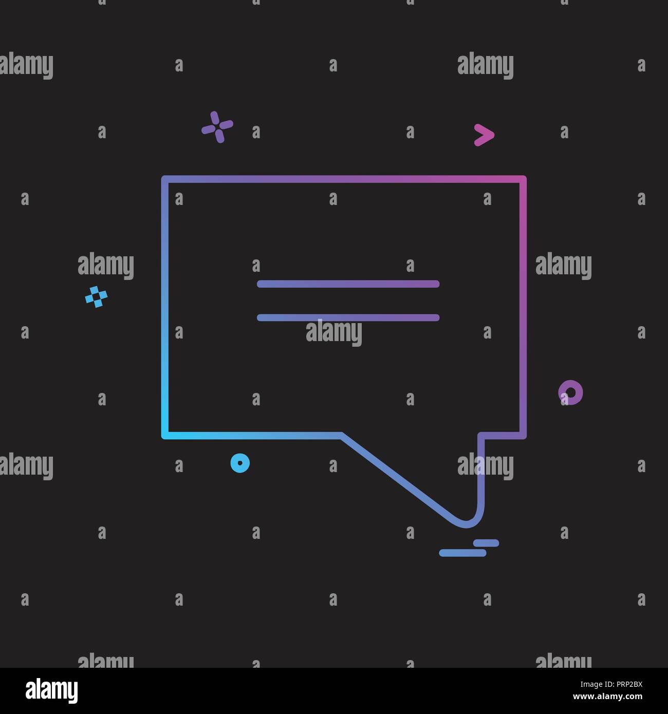 Message icon design vector Stock Vector Image & Art - Alamy