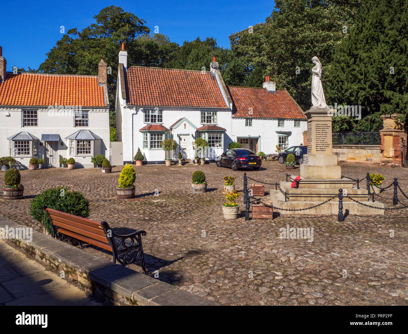 War memorial in Hall Square at Boroughbridge North Yorkshire England ...