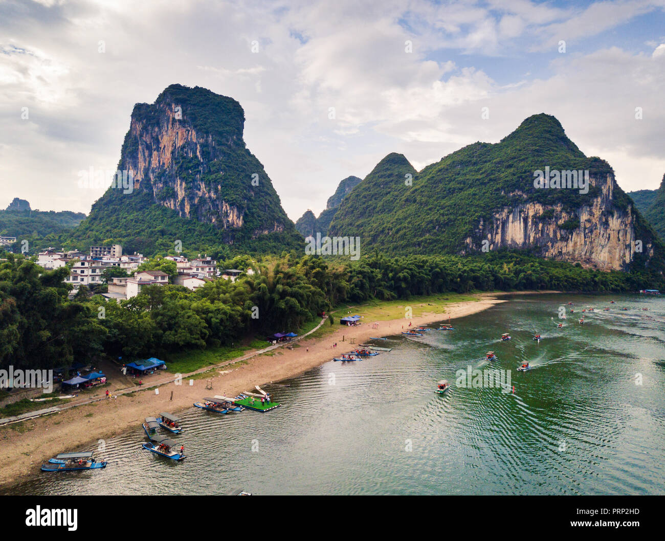 Yangshuo li river aerial hi-res stock photography and images - Alamy