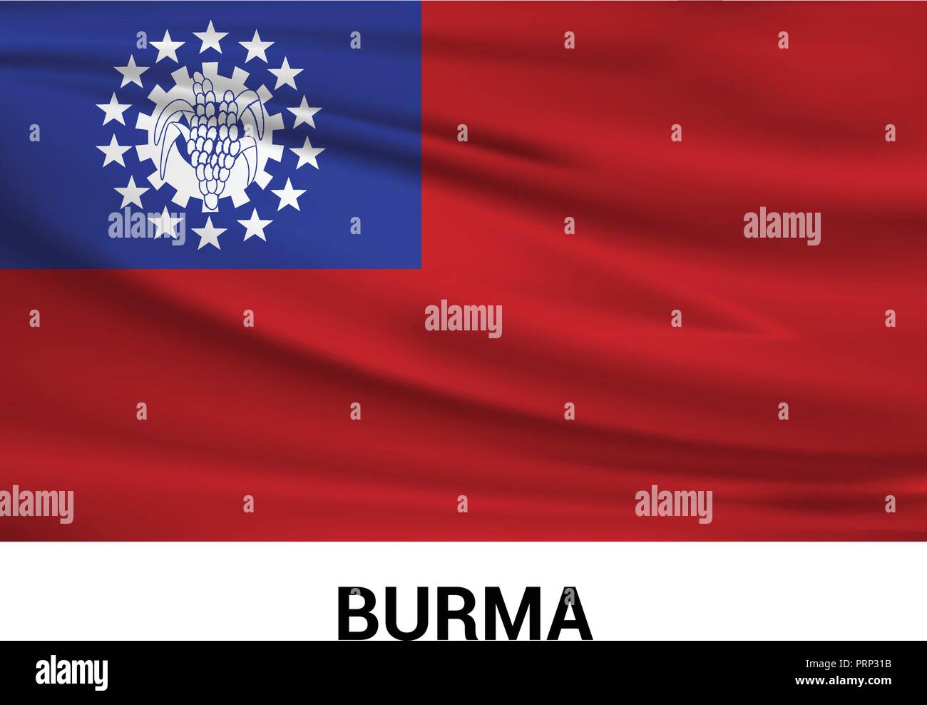 Burma flag design vector Stock Vector Image & Art - Alamy