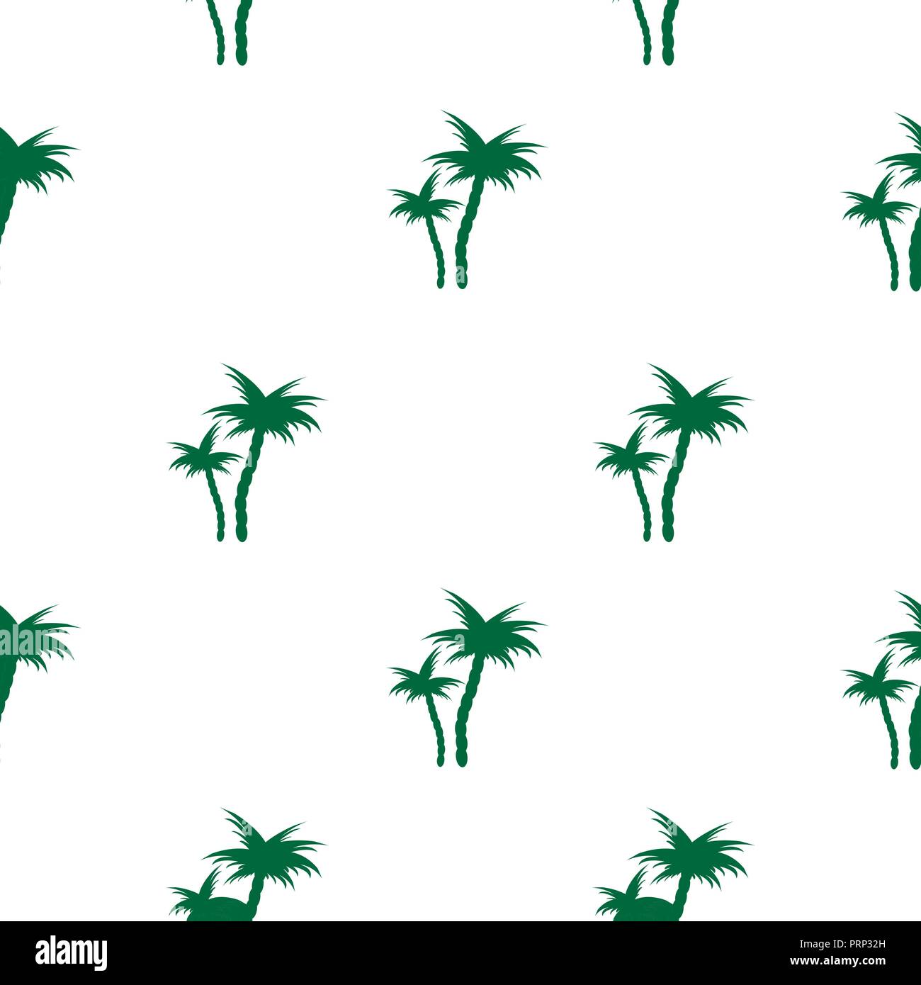 Tropical green palm trees Seamless vector pattern Stock Vector Image ...
