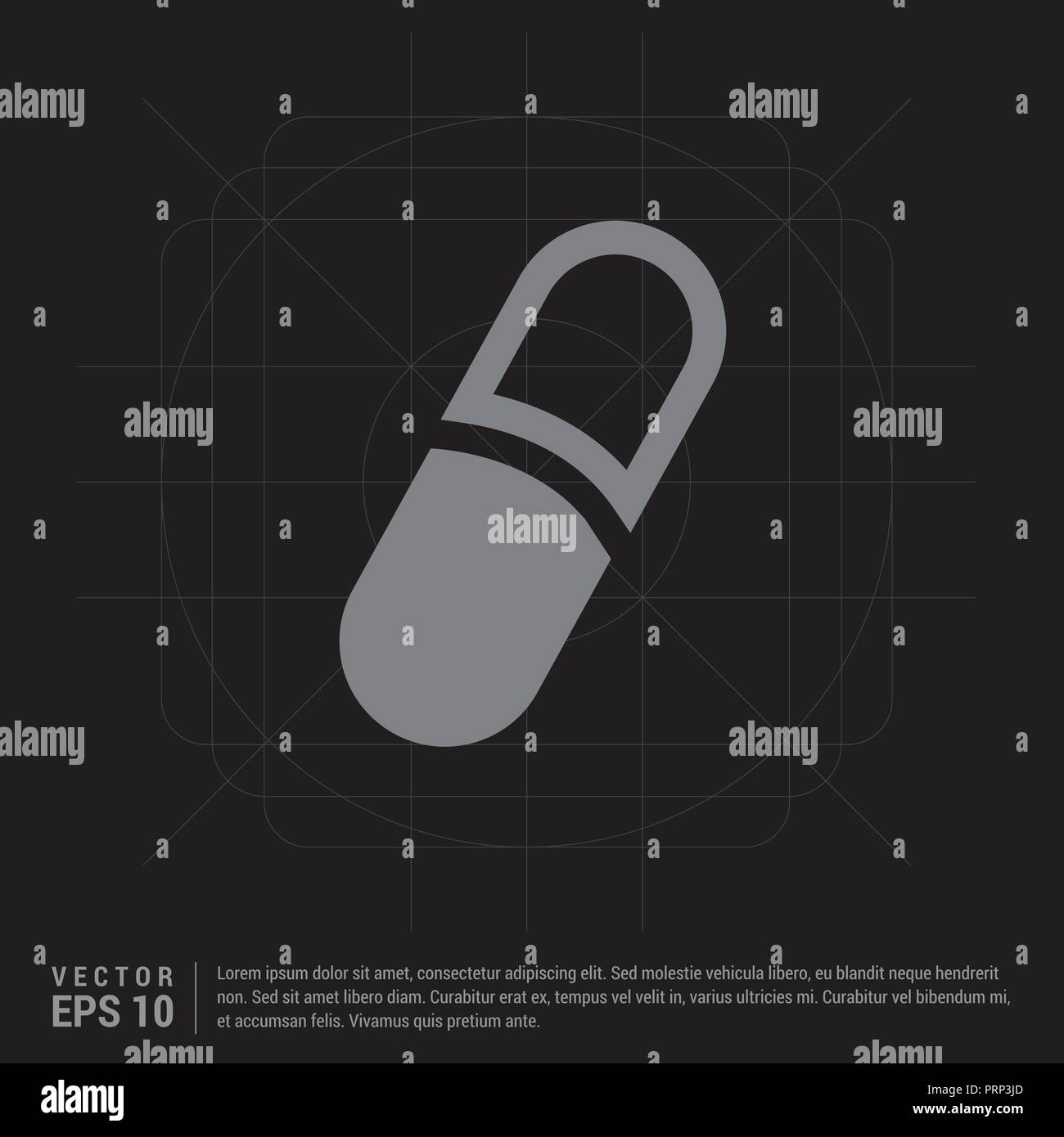 Medical pill icon Stock Vector Image & Art - Alamy