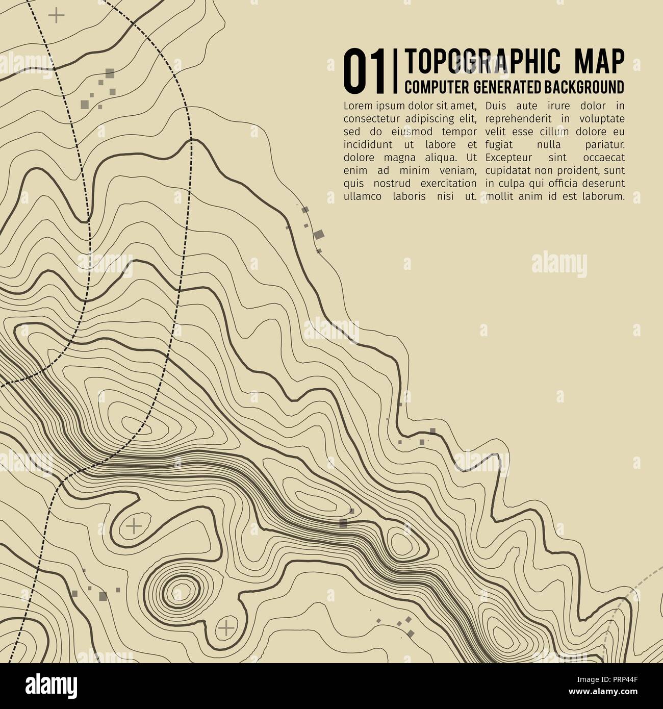 Topographic map background with space for copy . Line topography map ...