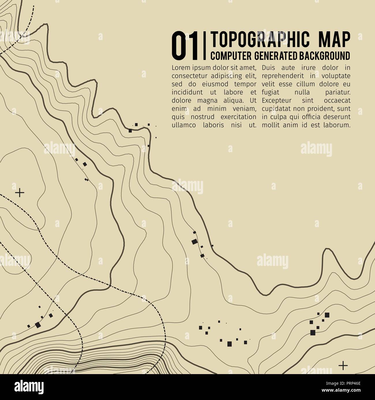Topographic map background with space for copy . Line topography map ...