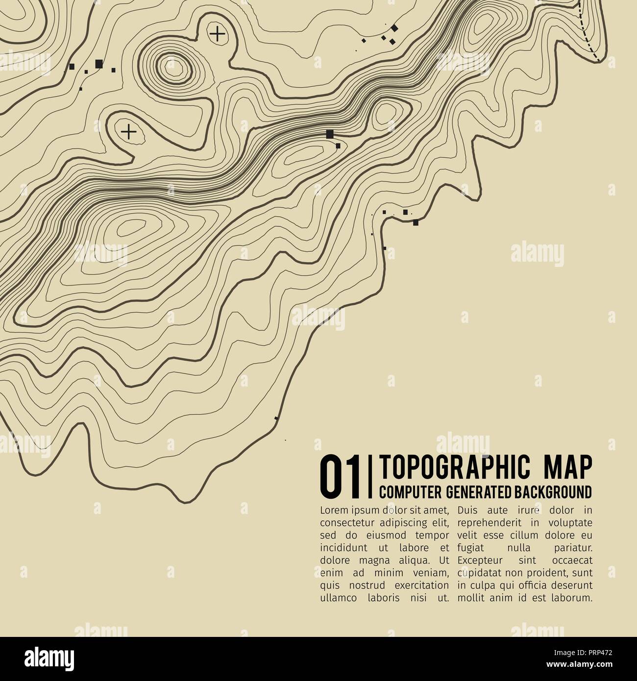Topographic map background with space for copy . Line topography map ...