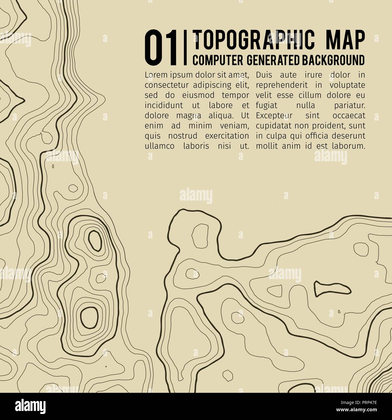 Topographic map background with space for copy . Line topography map ...