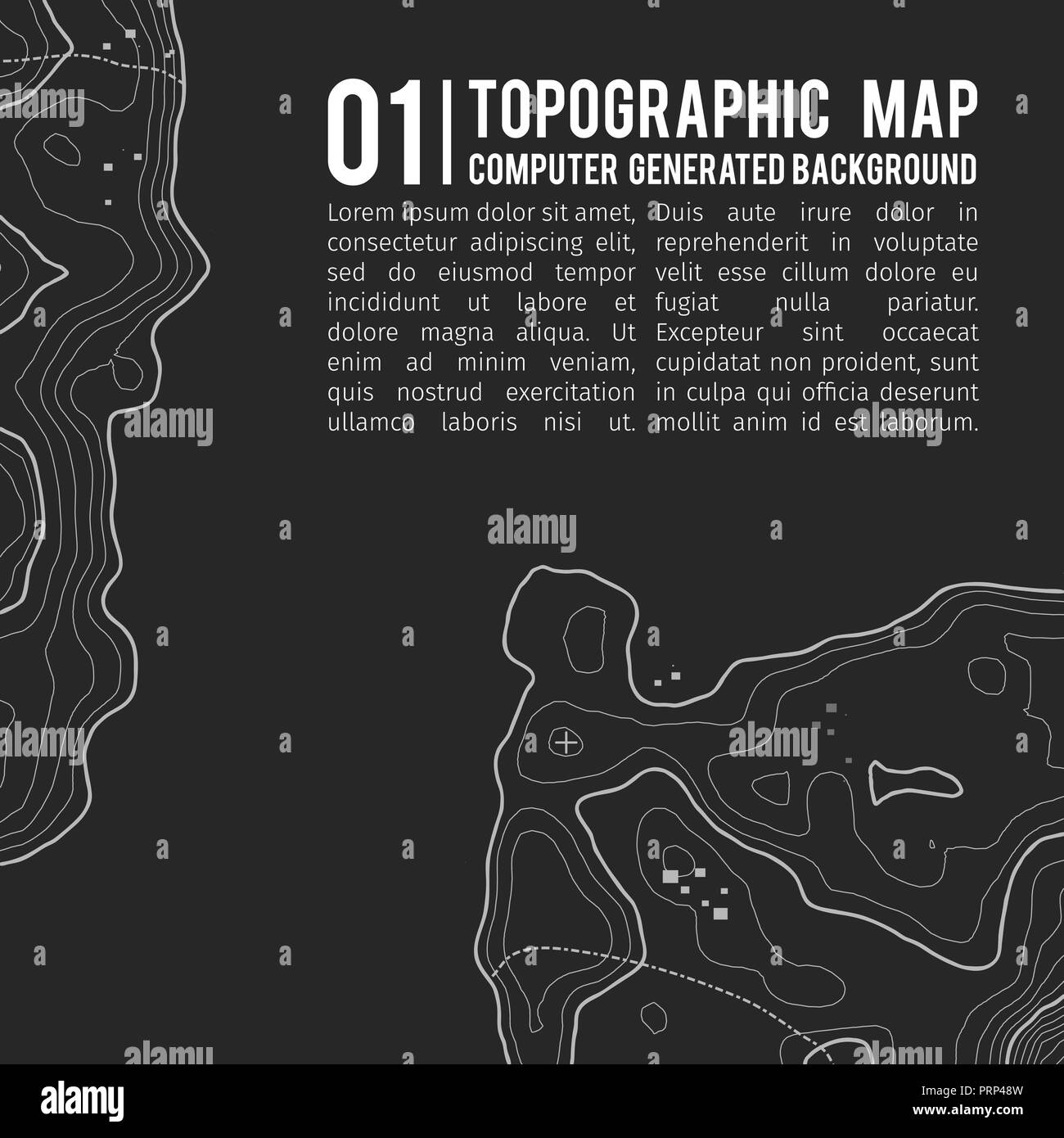 Topographic map background with space for copy . Line topography map ...