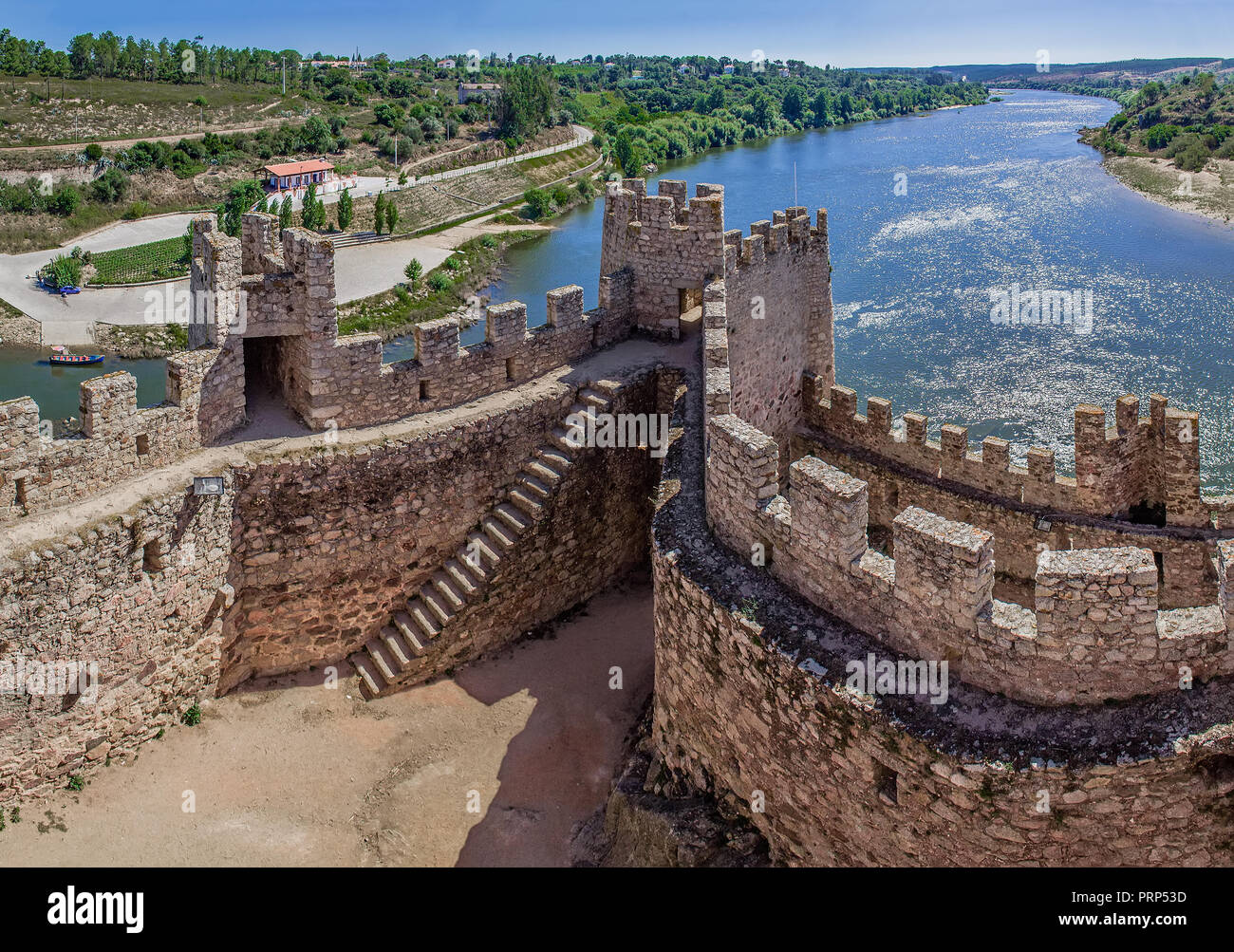 Almourol, Portugal.Castle of Almourol, an iconic Knights Templar ...