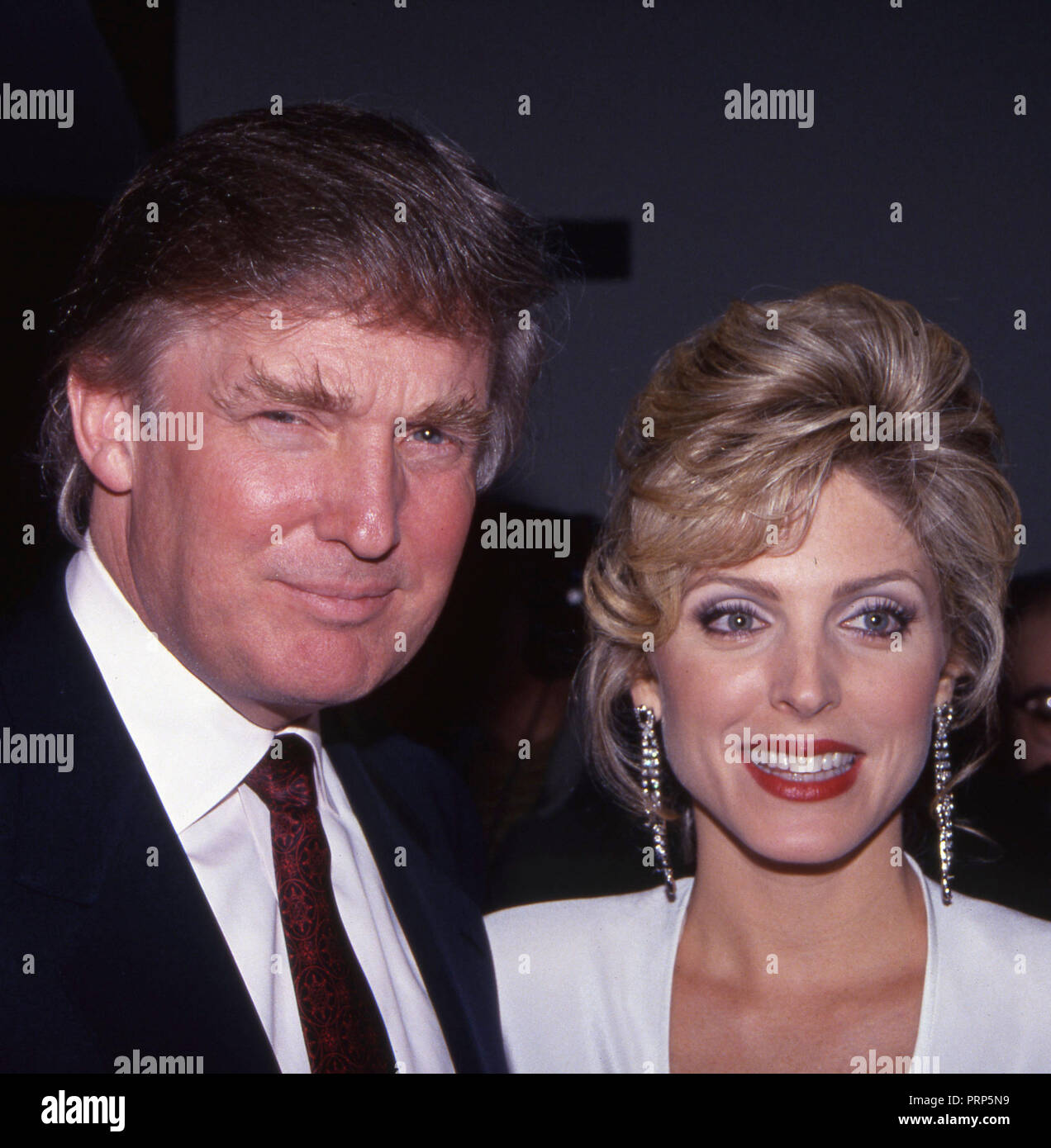 Donald Trump and Marla Maples attends the Broadway Cares 8th Annual ...