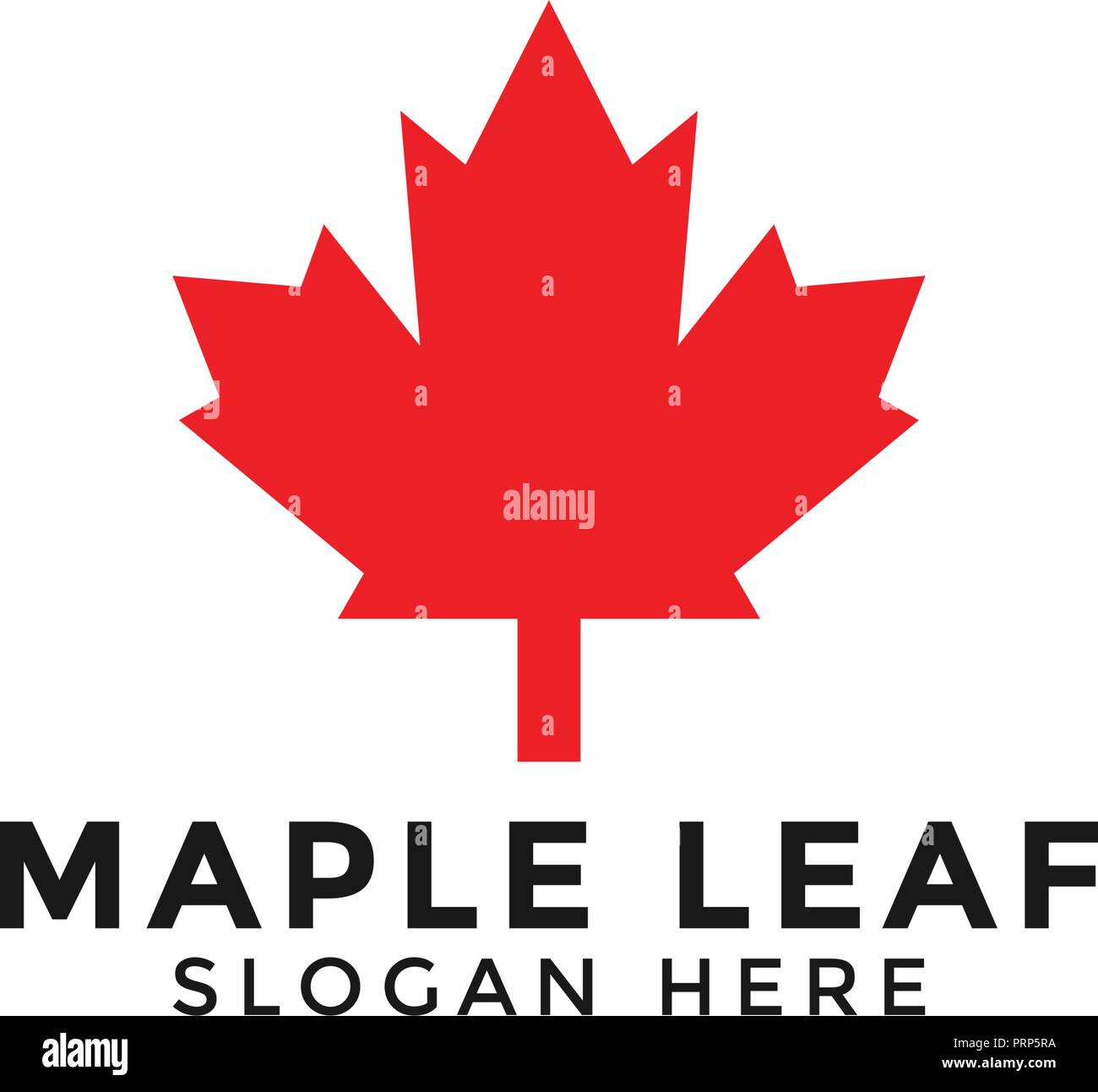 Maple leaf logo hi-res stock photography and images - Alamy