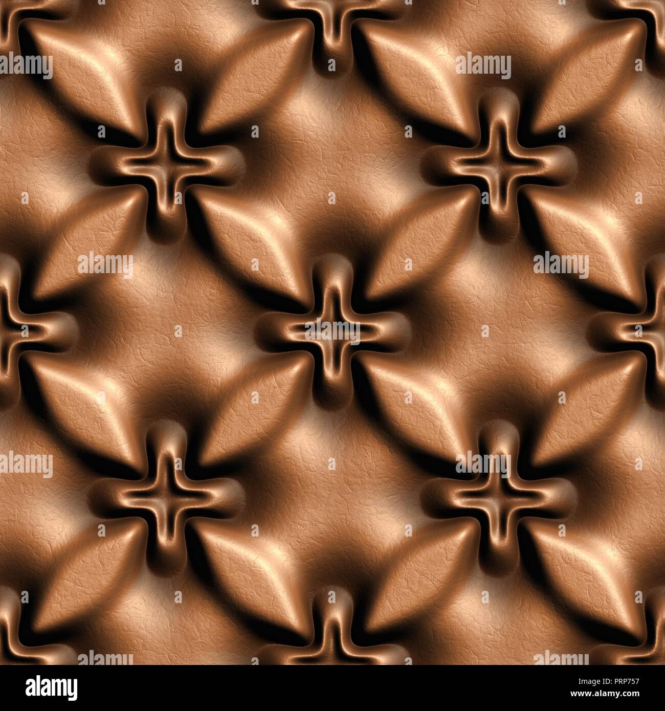 Seamless tileable decorative leather background pattern Stock Photo - Alamy