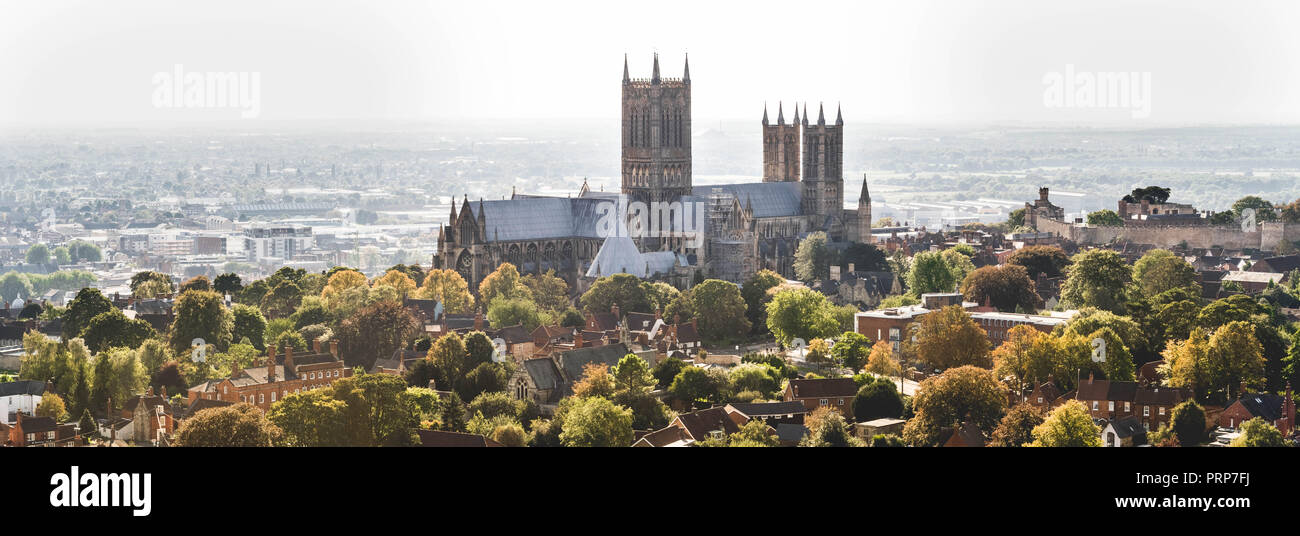 Lincoln castle aerial hi-res stock photography and images - Alamy