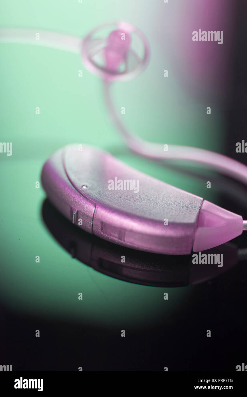 Audiophone modern high technology deafness equipment in the ear digital ...