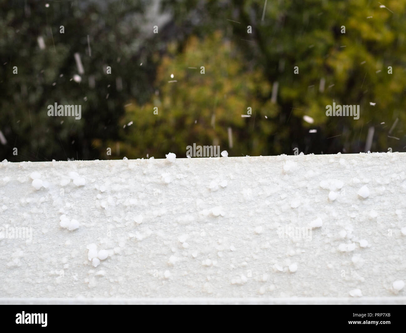 Hailstones window hi-res stock photography and images - Alamy