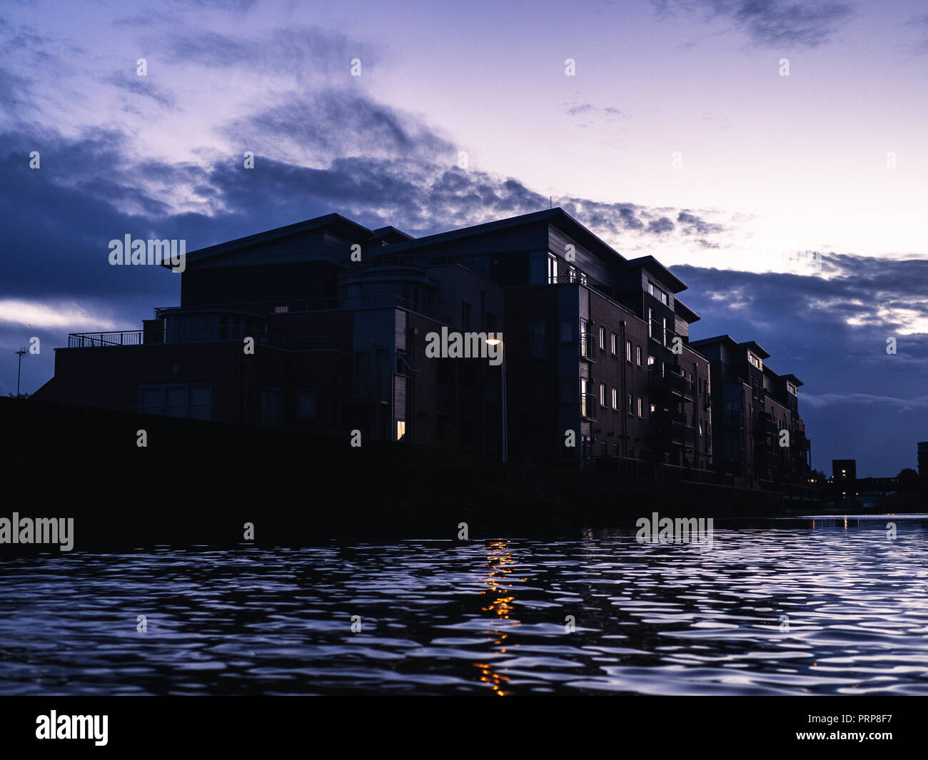 Seaside building sunrise in the UK Stock Photo - Alamy