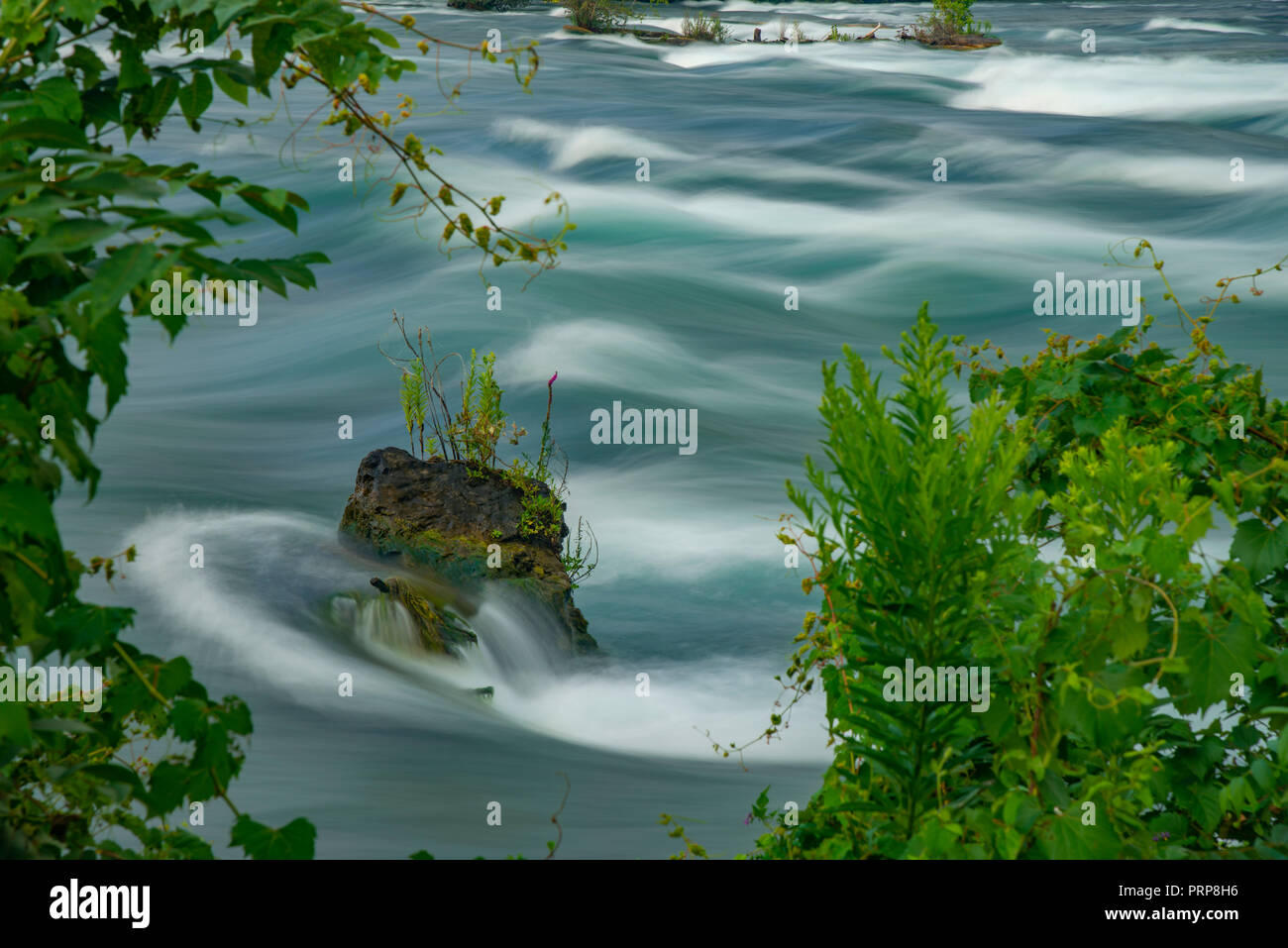 Flowing Blurry Water, Niagara River, New York USA Stock Photo - Alamy