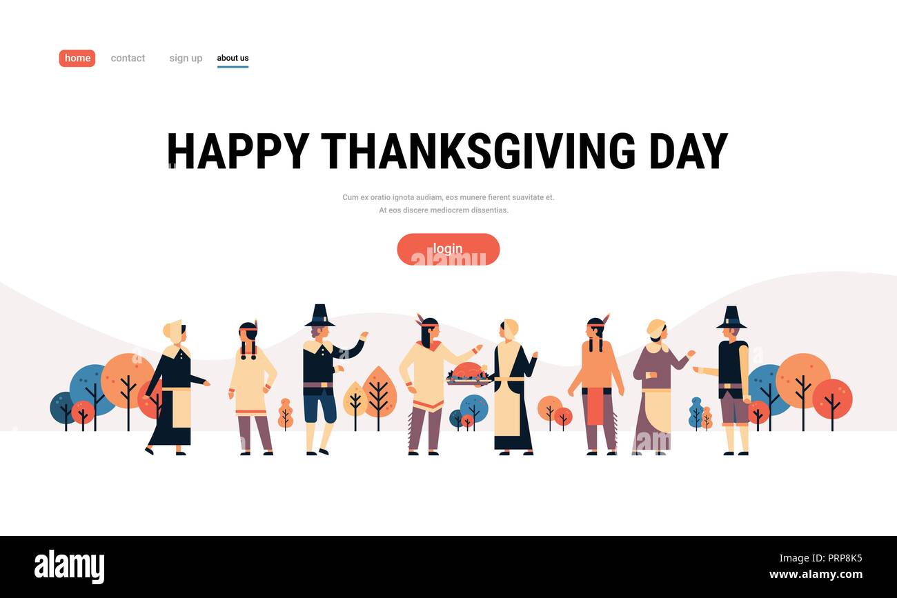 native american indian people thanksgiving day celebrating concept men ...