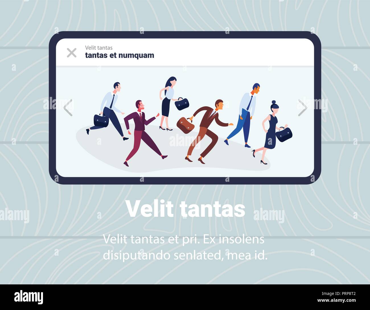 Business people group running team leader competition businessmen women ...