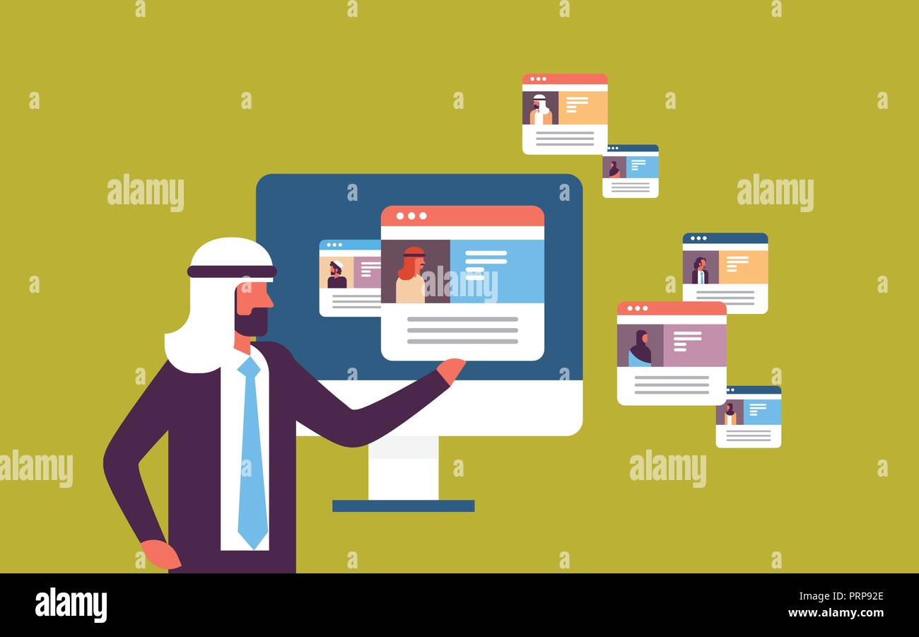 Profile saudi man Stock Vector Images - Alamy