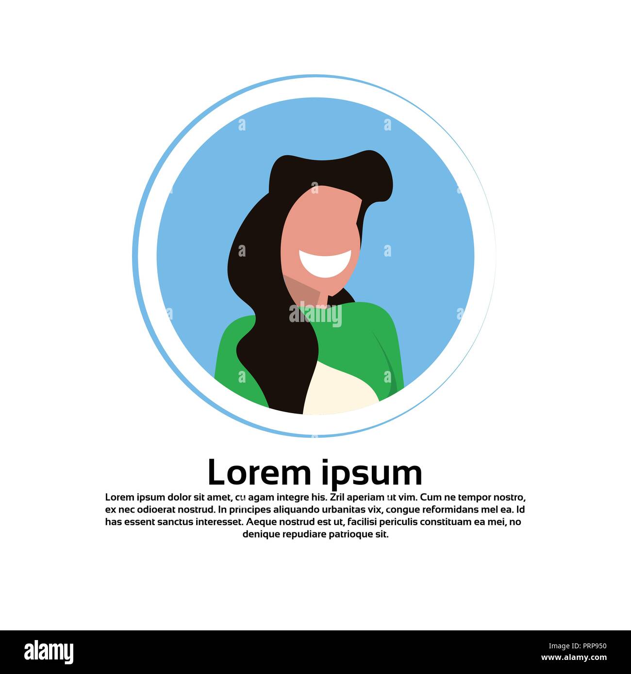 Portrait young adult asian female Stock Vector Images - Alamy