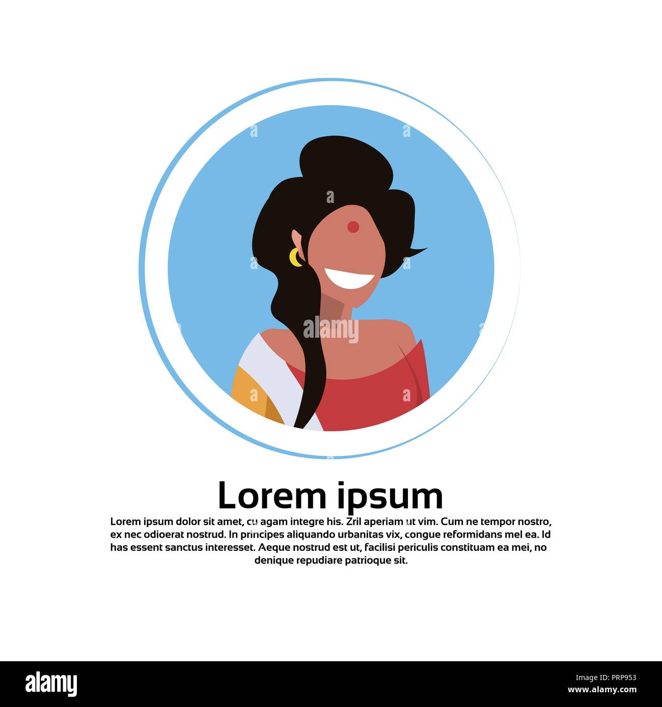 India woman sari face young smile Cut Out Stock Images & Pictures - Alamy