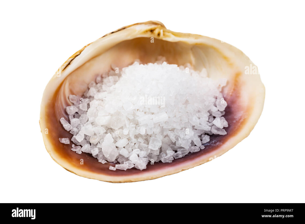 Sea Salt Isolated on White Background Stock Photo - Alamy