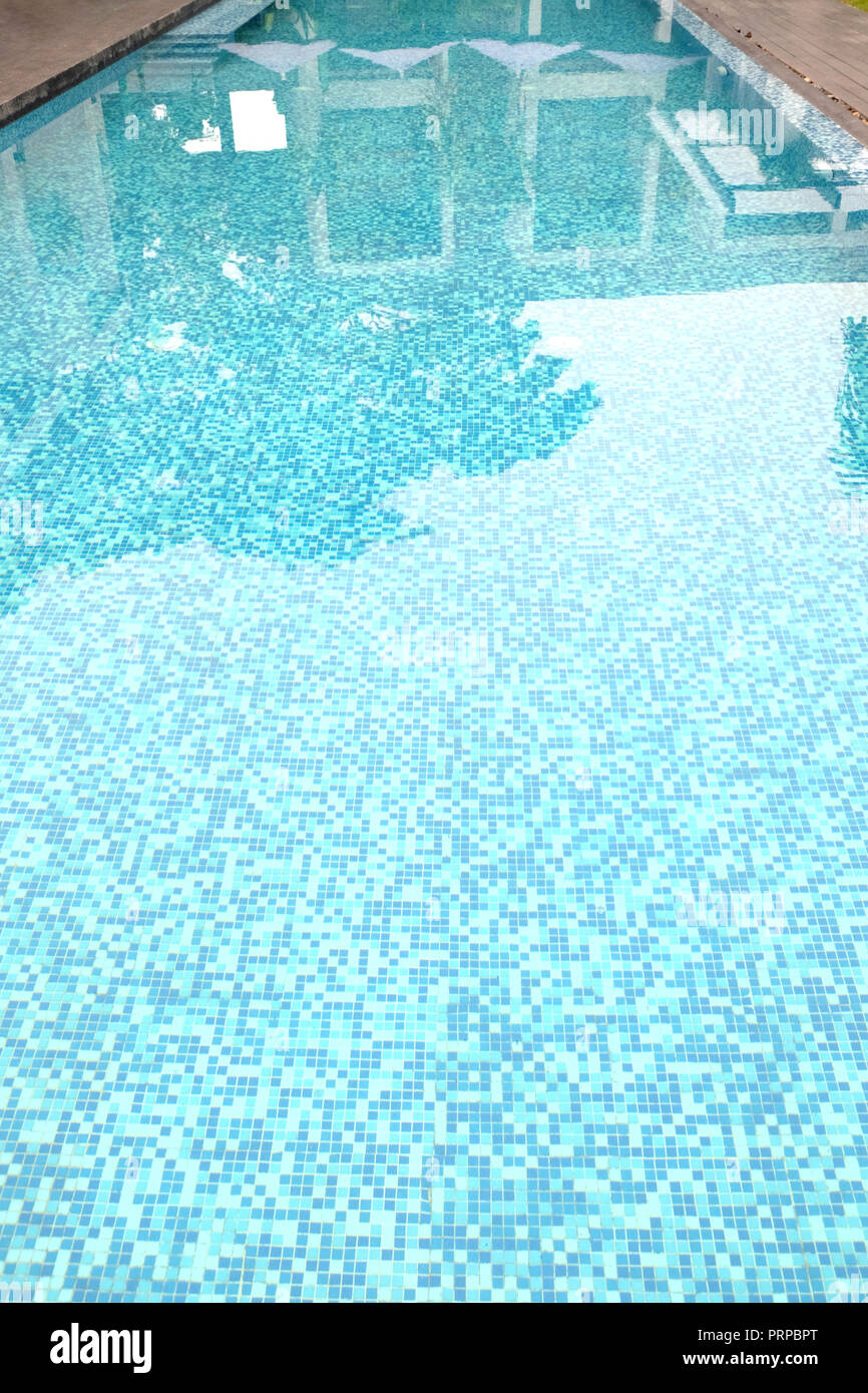 water swimming pool with sunny reflections Stock Photo - Alamy