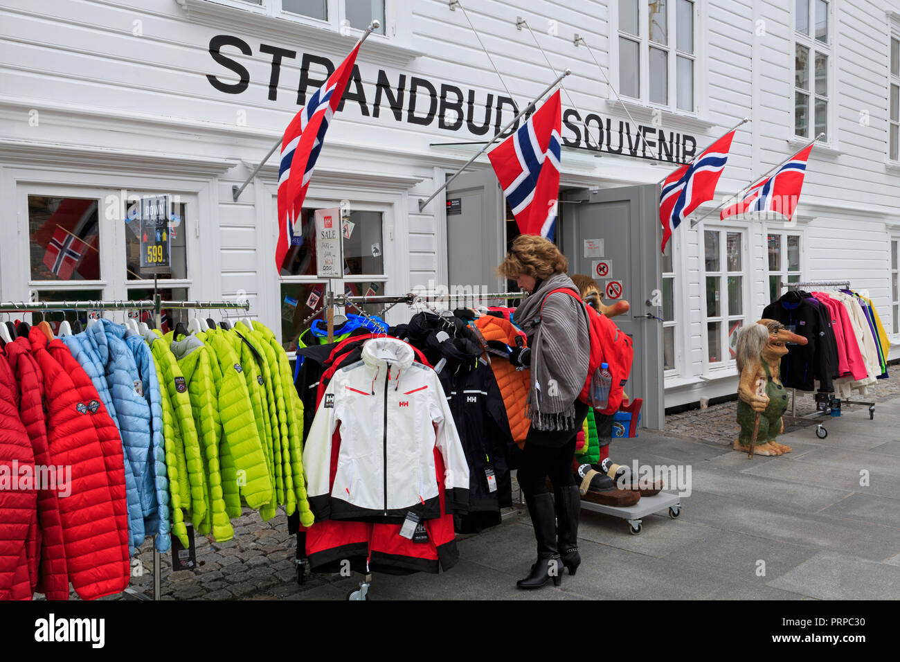 Store in the Strandkaien, Stavanger City, Ragoland County, Norway Stock ...