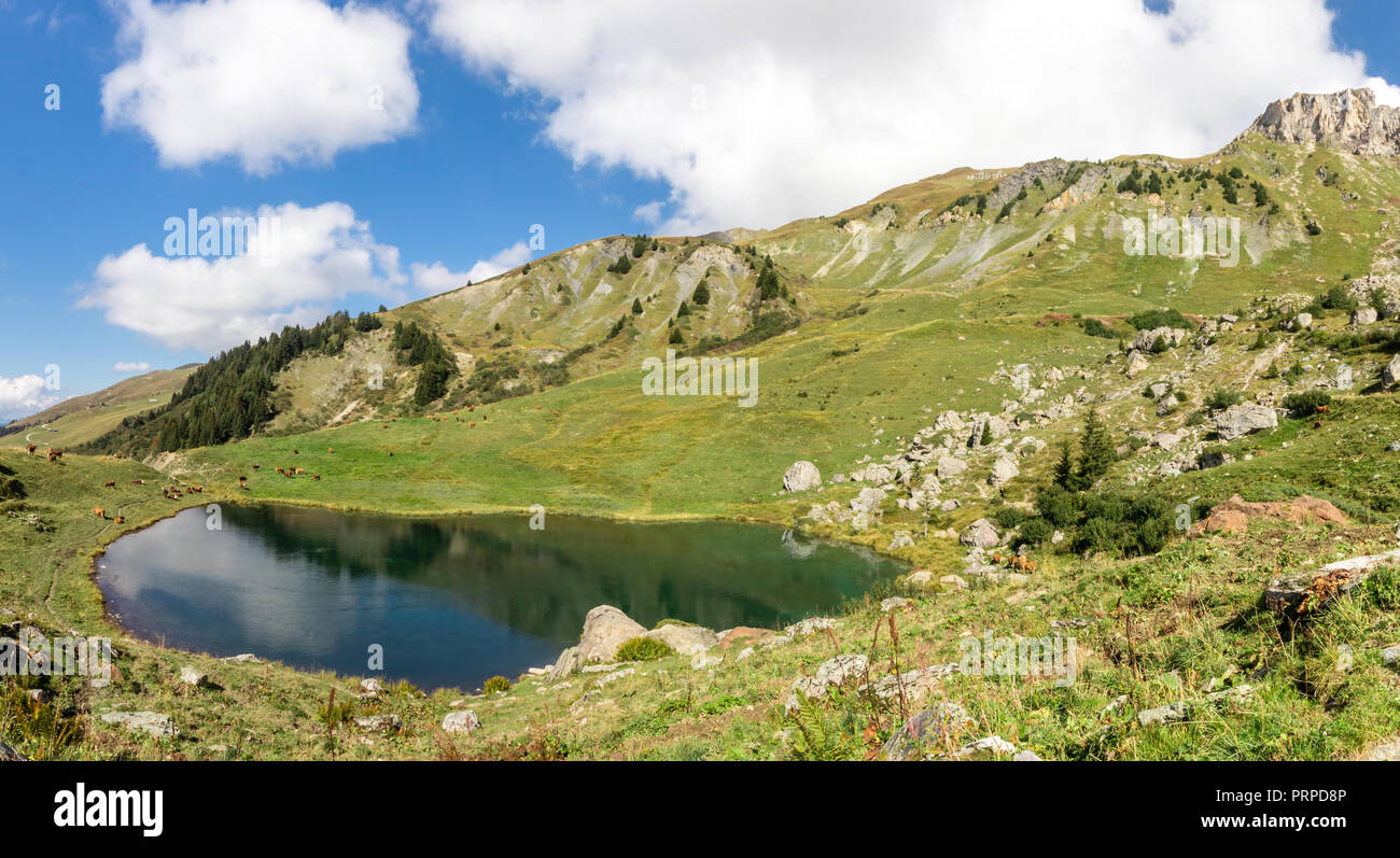 Lake named "Fairy lake" from the French Alps Stock Photo - Alamy