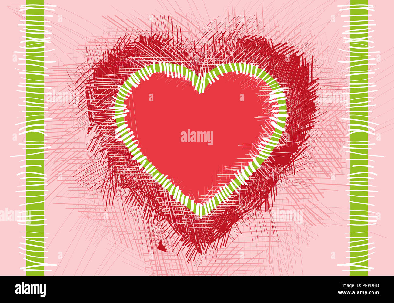 Frame painted valentine heart texture. Isolated placer circle red love ...