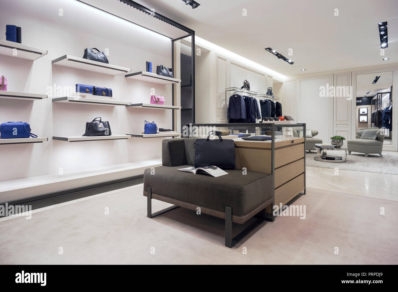 Elegant store with fashion luxury brands Stock Photo - Alamy