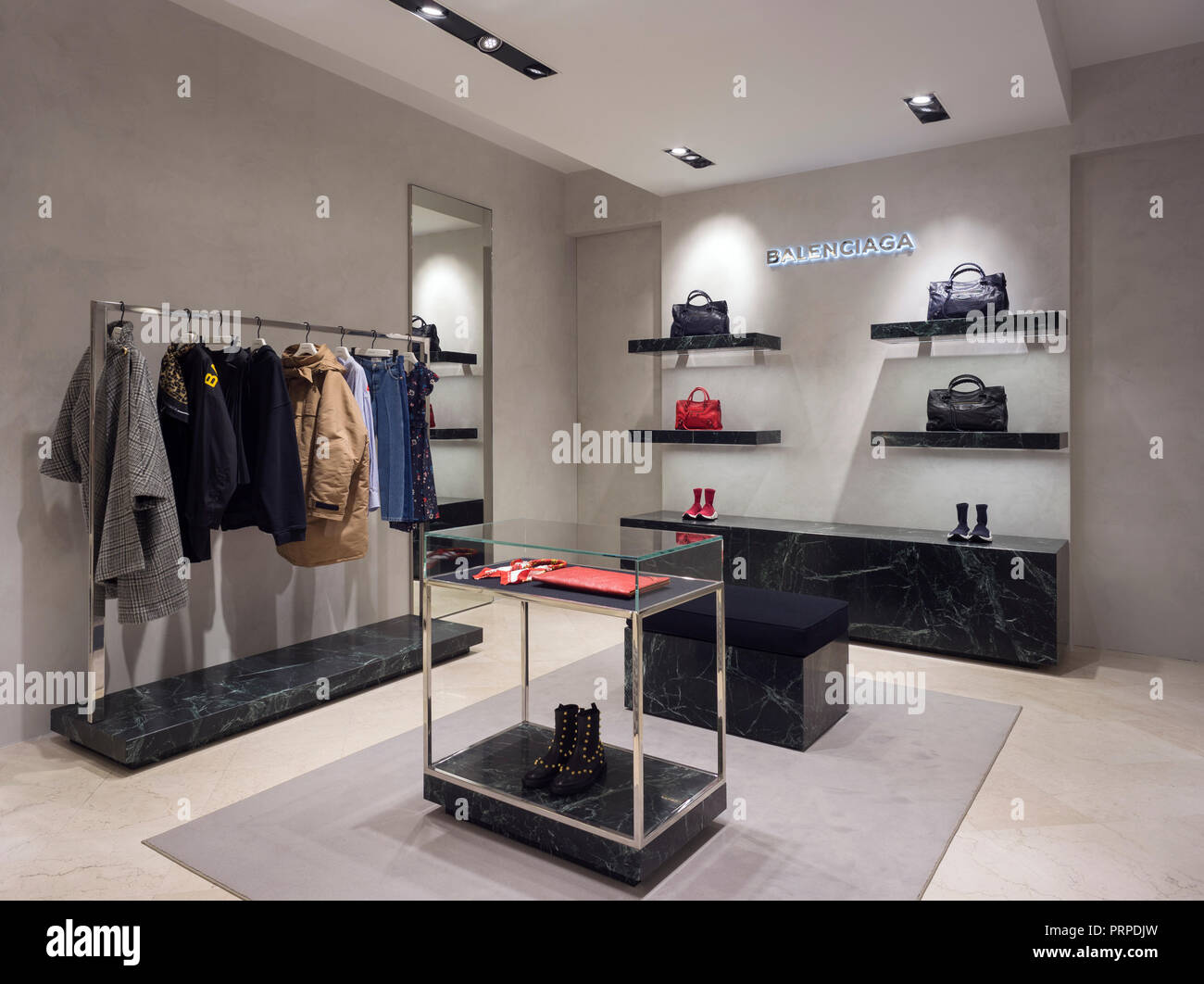 Elegant store with fashion luxury brands Stock Photo - Alamy