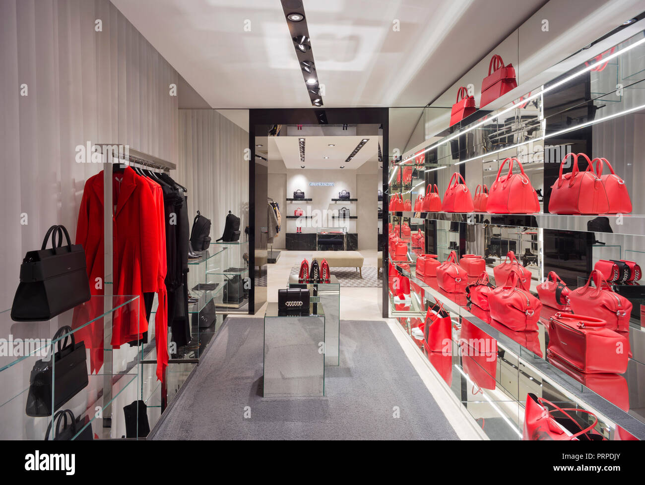 Elegant store with fashion luxury brands Stock Photo - Alamy